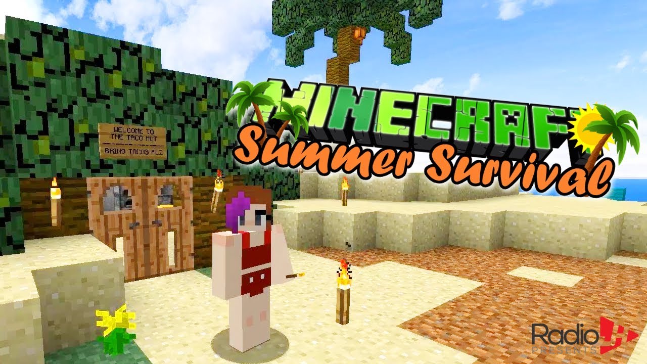 Minecraft SUMMER SURVIVAL | Working On My House! - YouTube