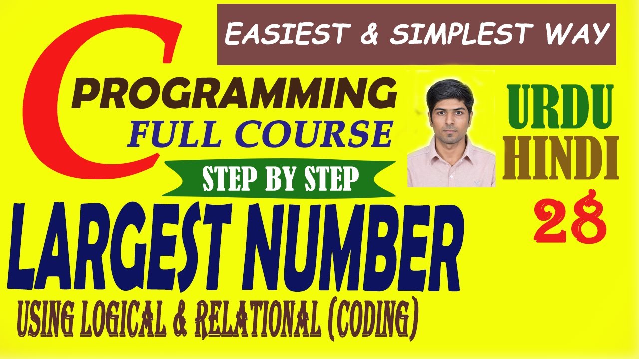 Find Largest Number In C Programming Coding C Language Tutorial For find-largest-number-in-c-programming-coding-c-language-tutorial-for
