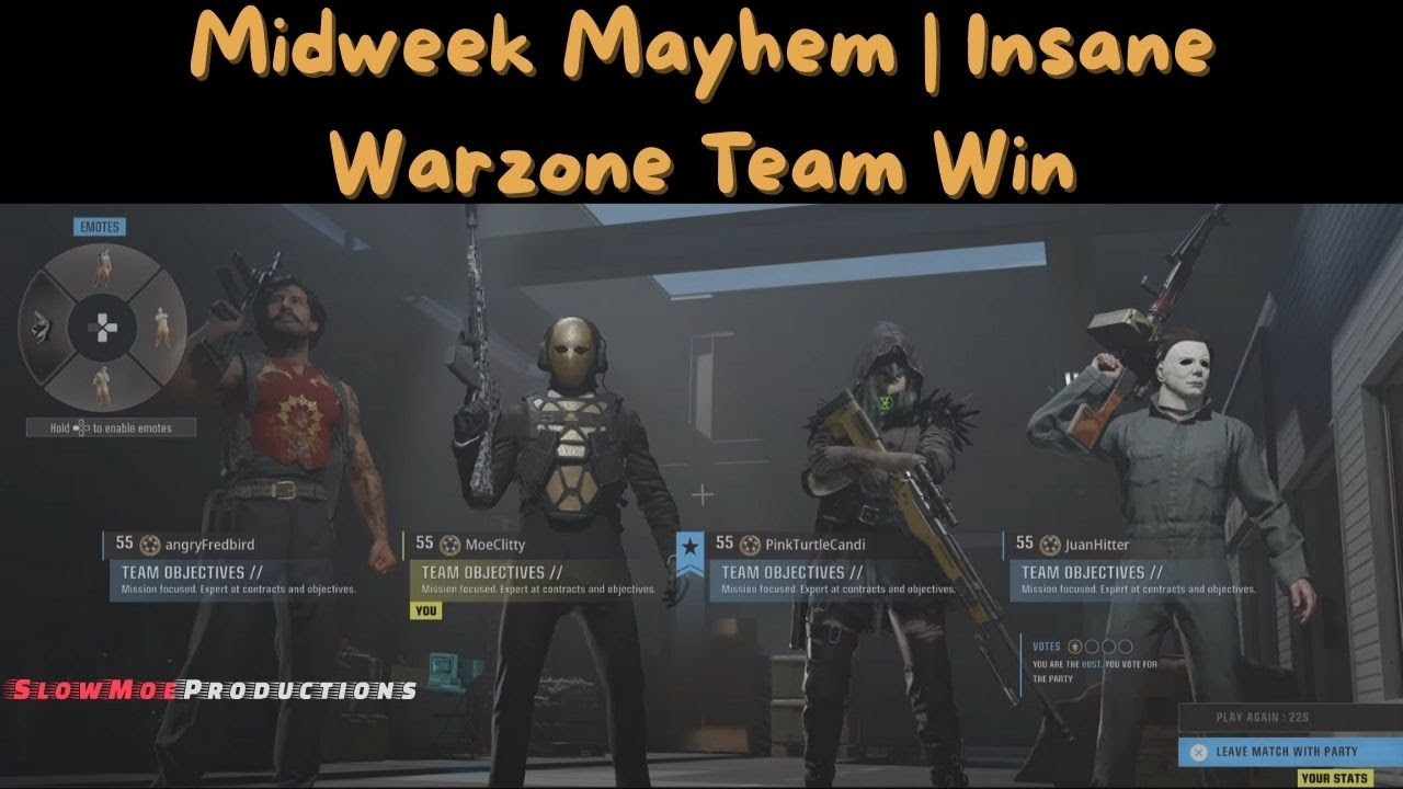 Midweek Mayhem | Insane Warzone Team Win! - YouTube