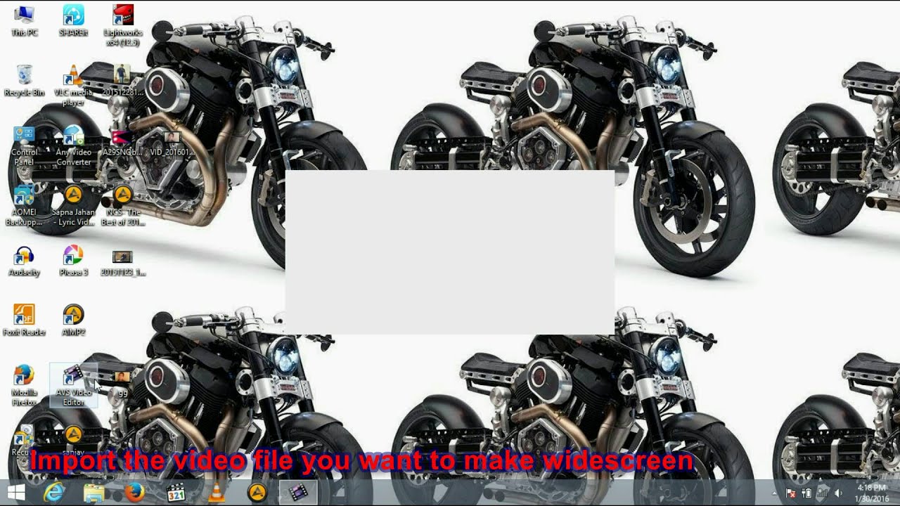 Make your video widescreen/change aspect ratio using avs video editor ...