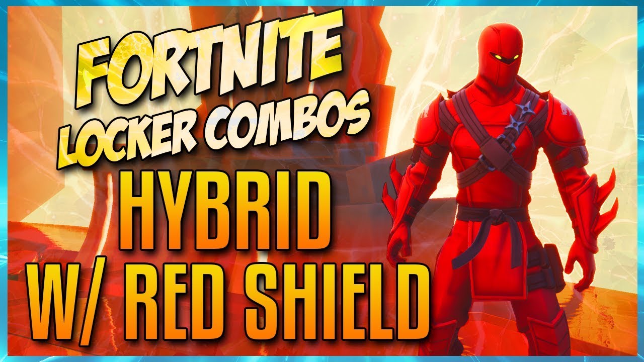 FORTNITE LOCKER COMBOS: HYBRID W/ RED SHIELD | PAPER PARASOL | GOLDEN ...
