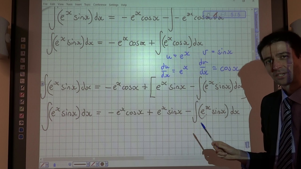 Integration by parts - repeating loop - YouTube