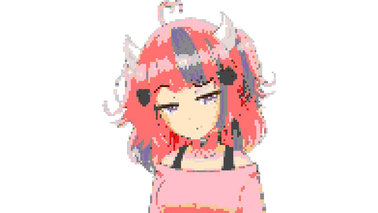 ironmouse Pixel Art Timelapse - YouTube