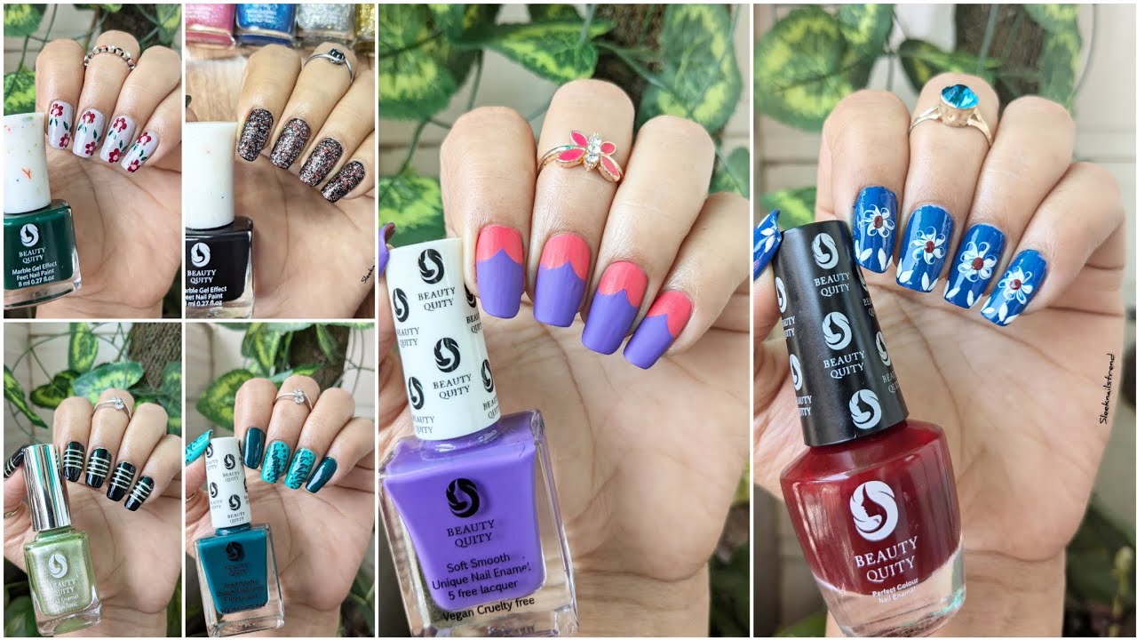 simple and easy nail art 🤩||#nailart #youtube💞 - YouTube