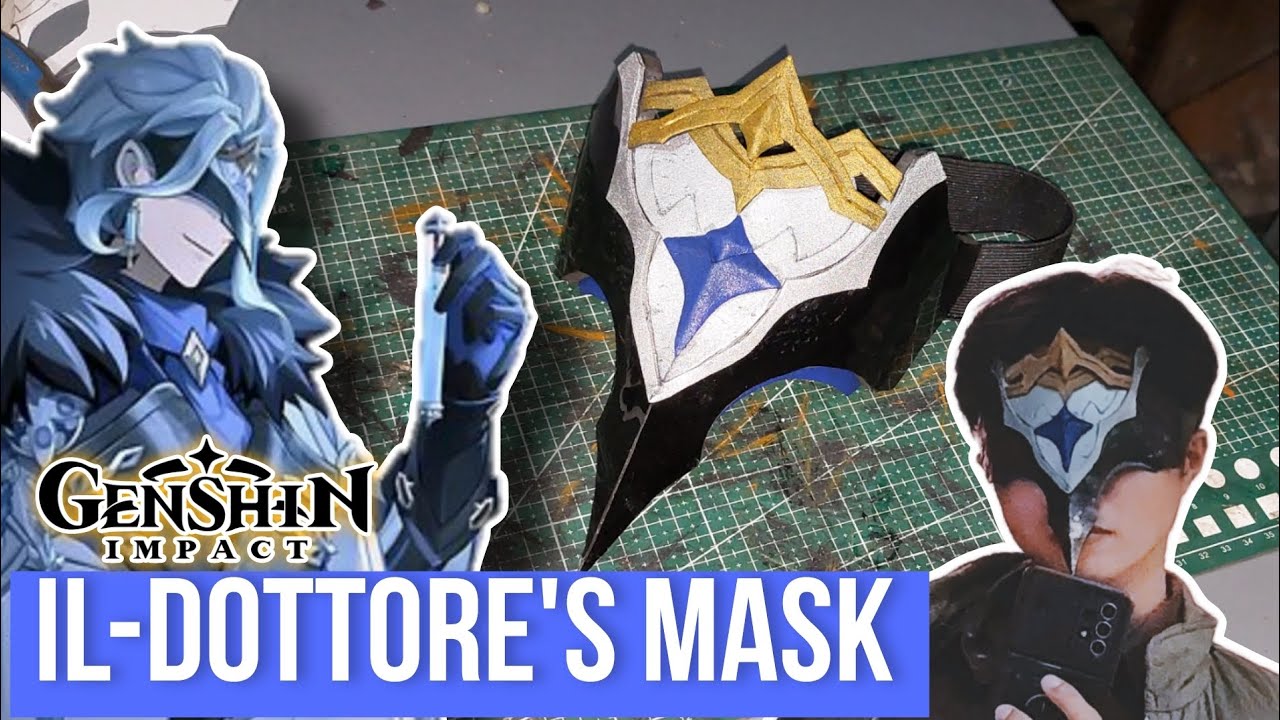 Making an Il-Dottore's Mask from Genshin Impact - YouTube