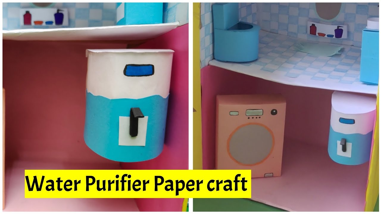 Water Purifier Paper craft| Water purifier Miniature - YouTube