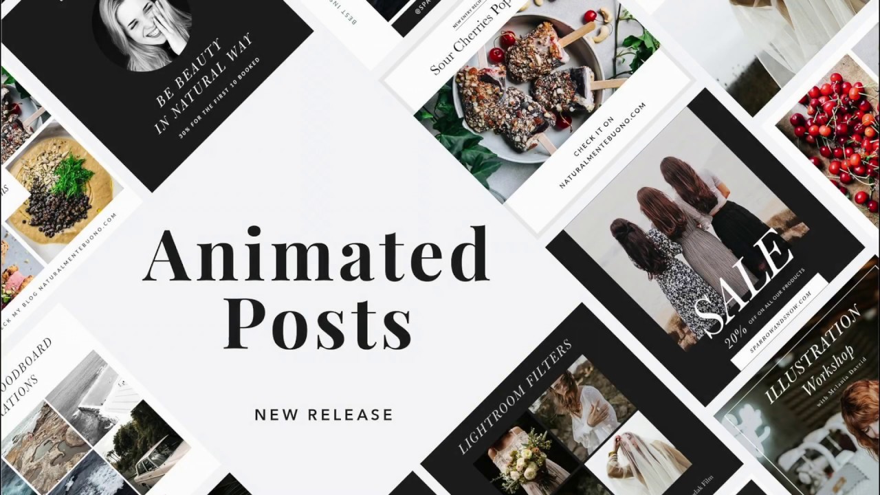 ANIMATED Posts Templates - YouTube