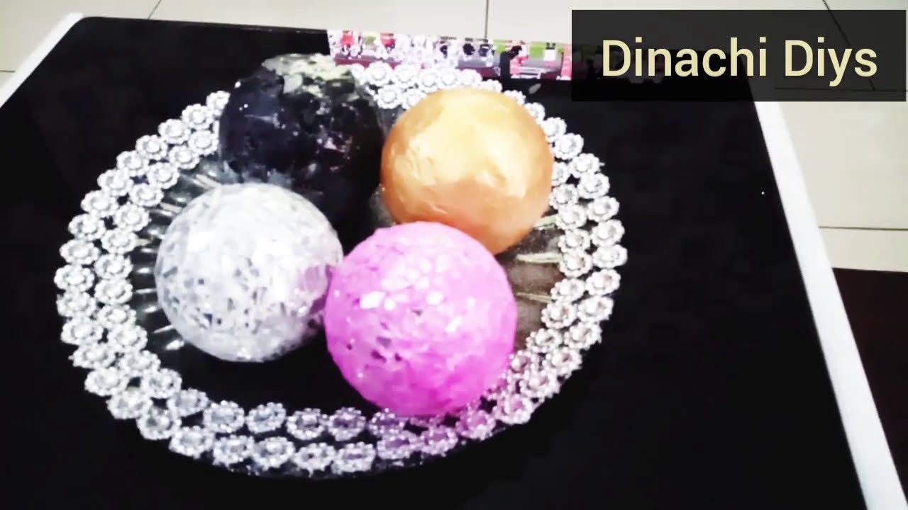 How to make 5 Different types of Decoration balls - YouTube