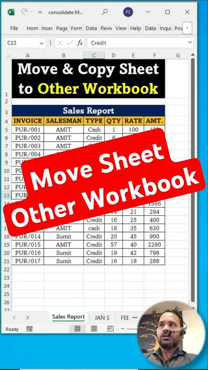 Move Sheet to another Workbook | Move Sheet to another Workbook in Excel | Move Sheet in Excel ...