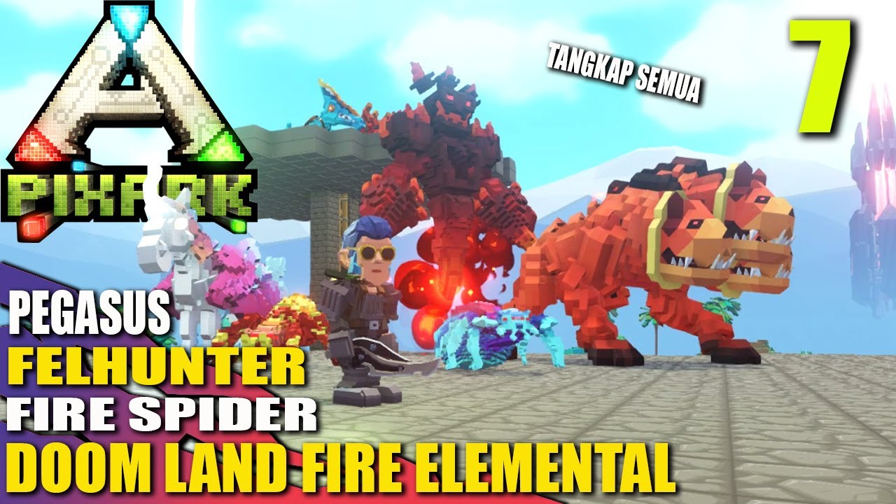 Tame Dinosaurus Magic Felhunter PixArk Indonesia Part 7 - YouTube
