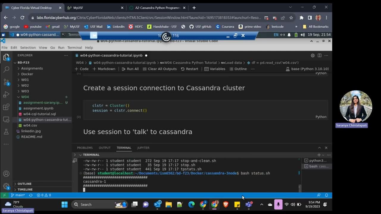 Cassandra Python assignment - Saranya - YouTube