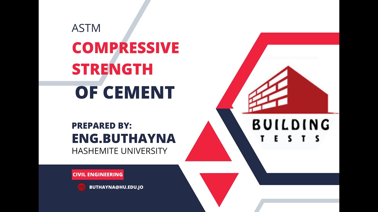 3 Compressive Strength of Hydraulic Cement Mortars - YouTube