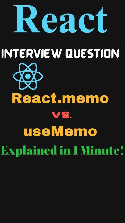 Important React Interview Question Reactmemo Vs Usememo Coding Reactjs Codinginterview