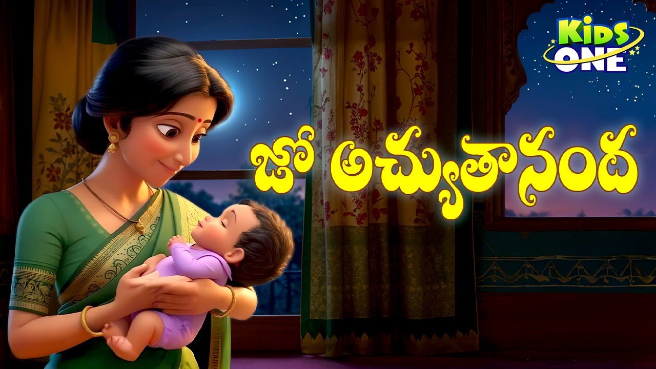 Jo Achyutananda Jo Jo Telugu Nursery Rhymes for Kids | జో అచ్యుతానంద జో జో Fun & Learning ...