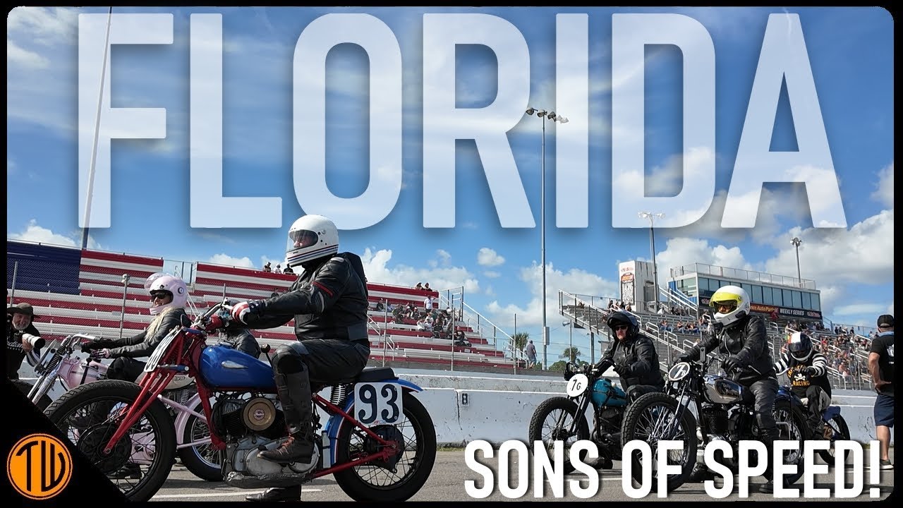 Sons Of Speed Vintage Racing! | 2024 HD Street Glide in Florida - YouTube