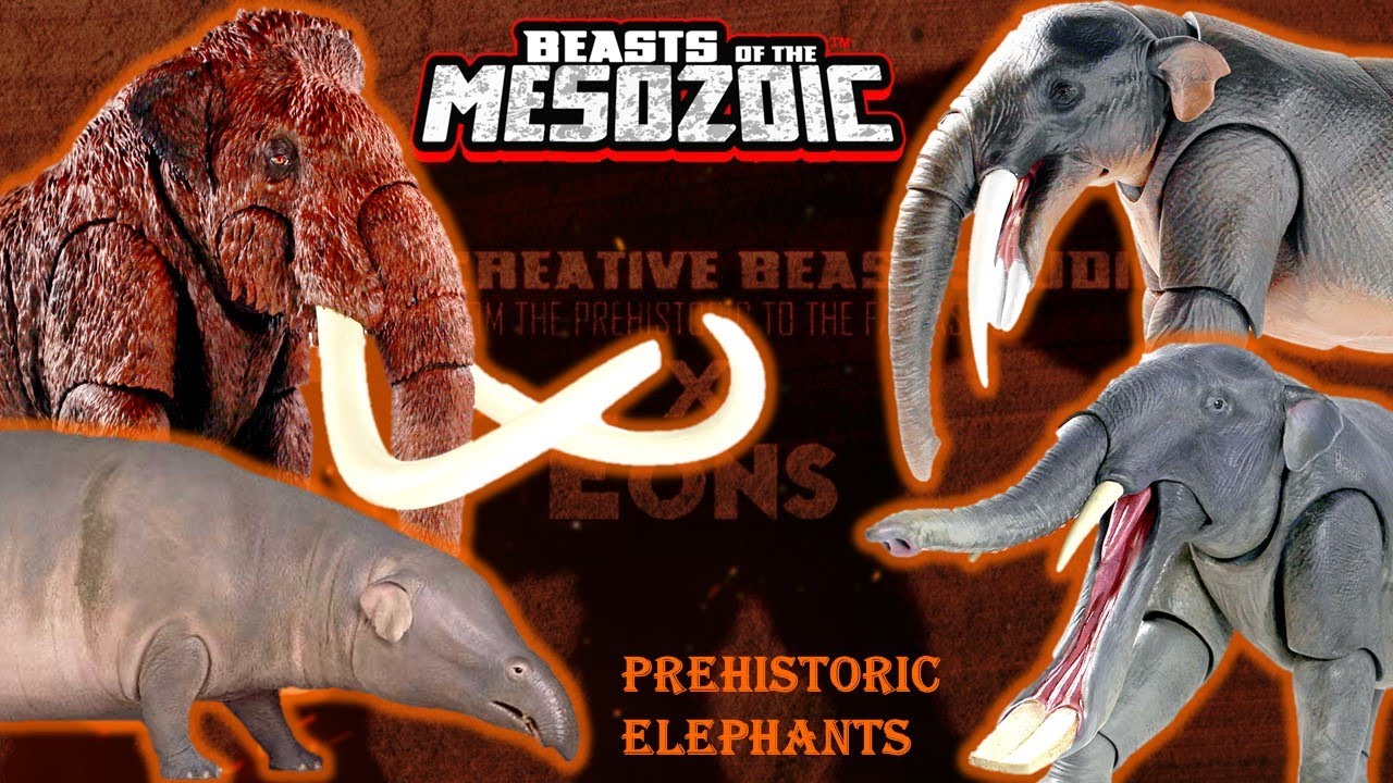 Beasts of the Mesozoic prehistoric elephant figures woolly mammoth ...