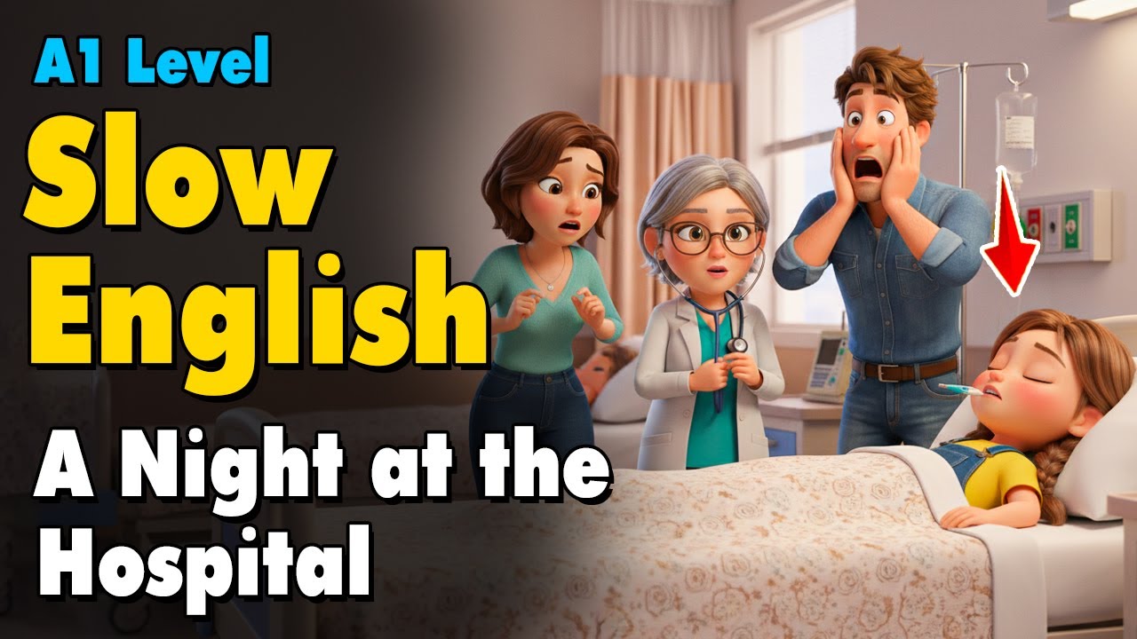 A Night at the Hospital | Slow English Listening for Beginners (A1 ...