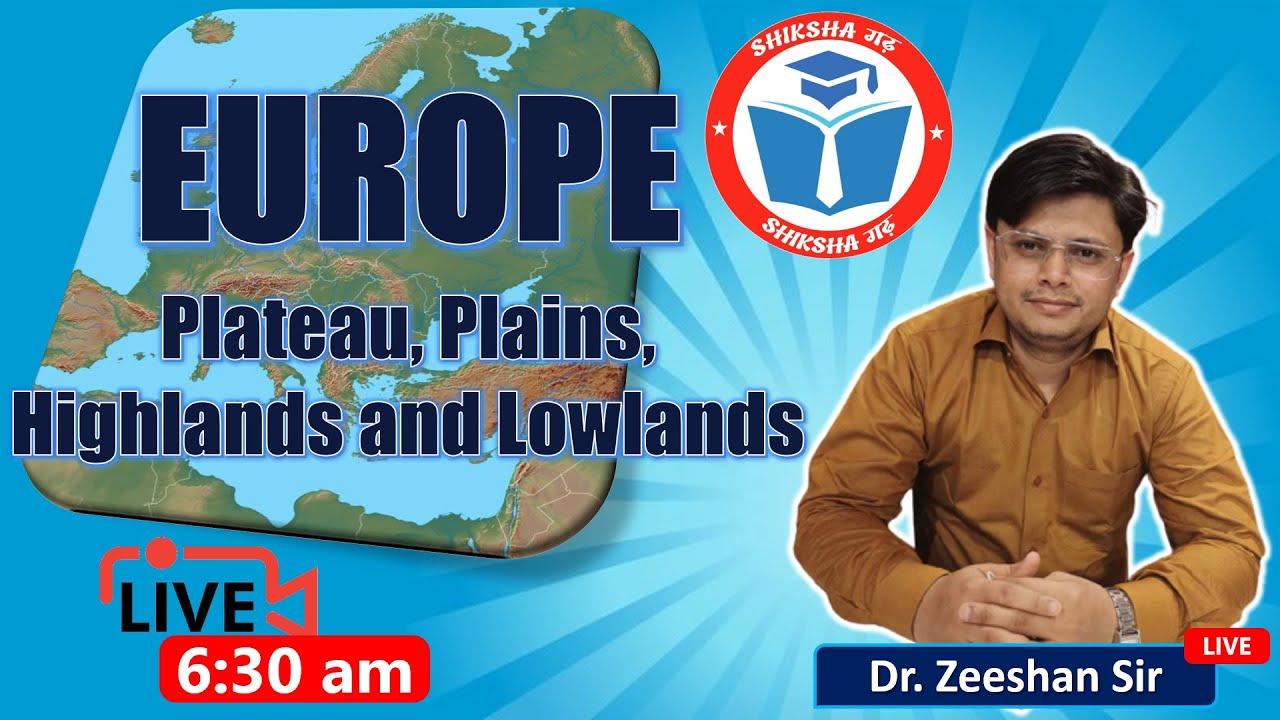 Map series- Europe (Plateaus, Plains, Highlands,Lowlands) - YouTube
