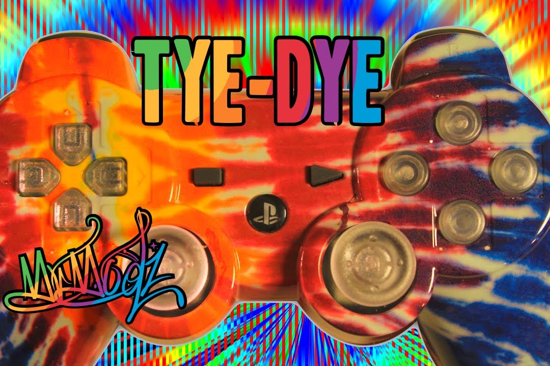 MrModz: TyeDye Modded PS3 Controller MasterMod LED Buttons, Thumbsticks ...
