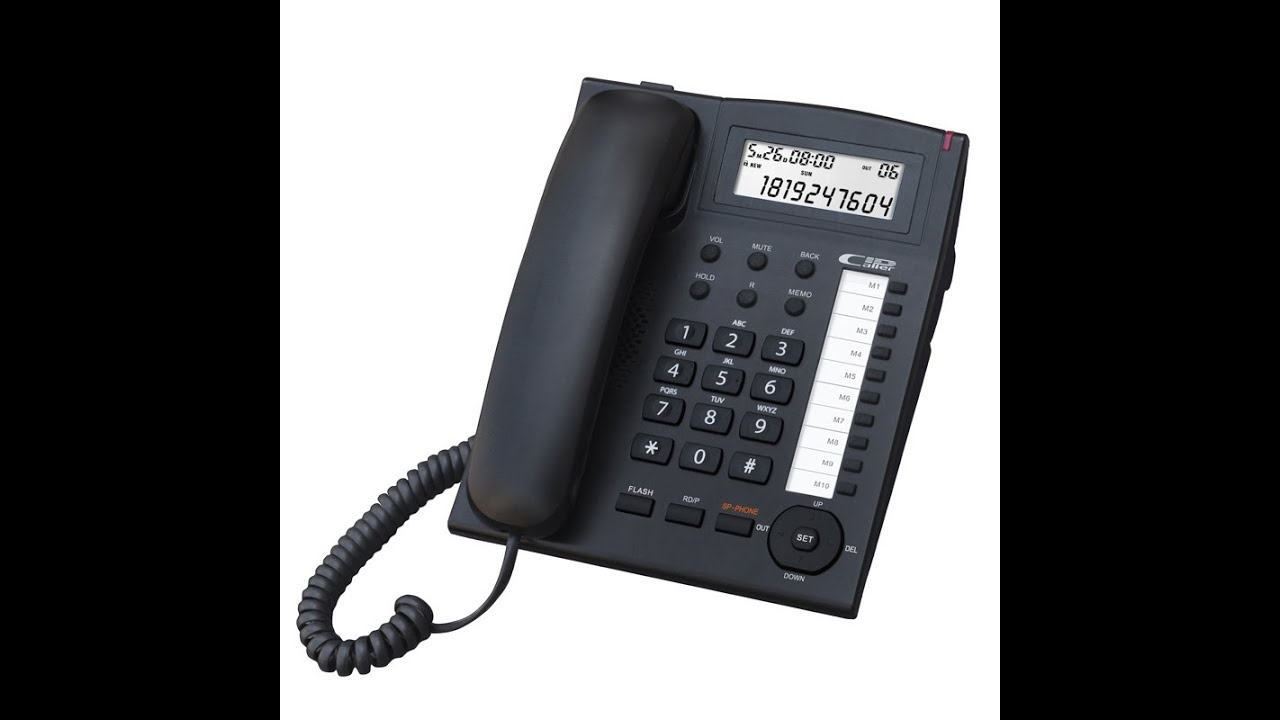 Caller ID Corded Telephone Landline Analog Phone ECG-517 # ...