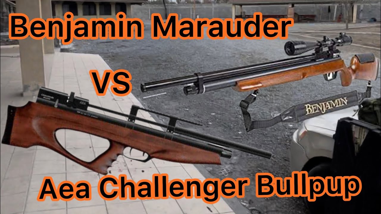 AEA Challenger Bullpup VS Benjamin Marauder Plinking challenge #airgun ...