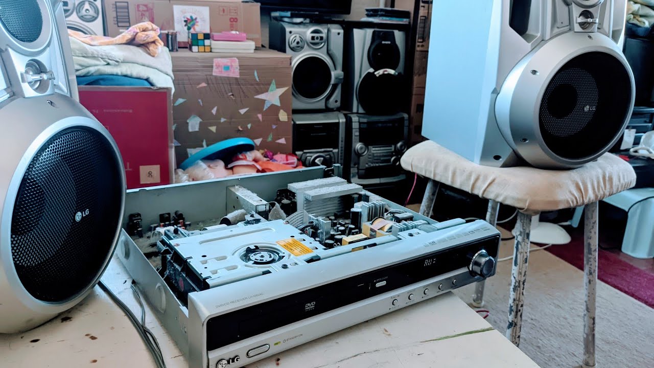 Домашний кинотеатр LG LH-D6240 До чистки от пыли - YouTube