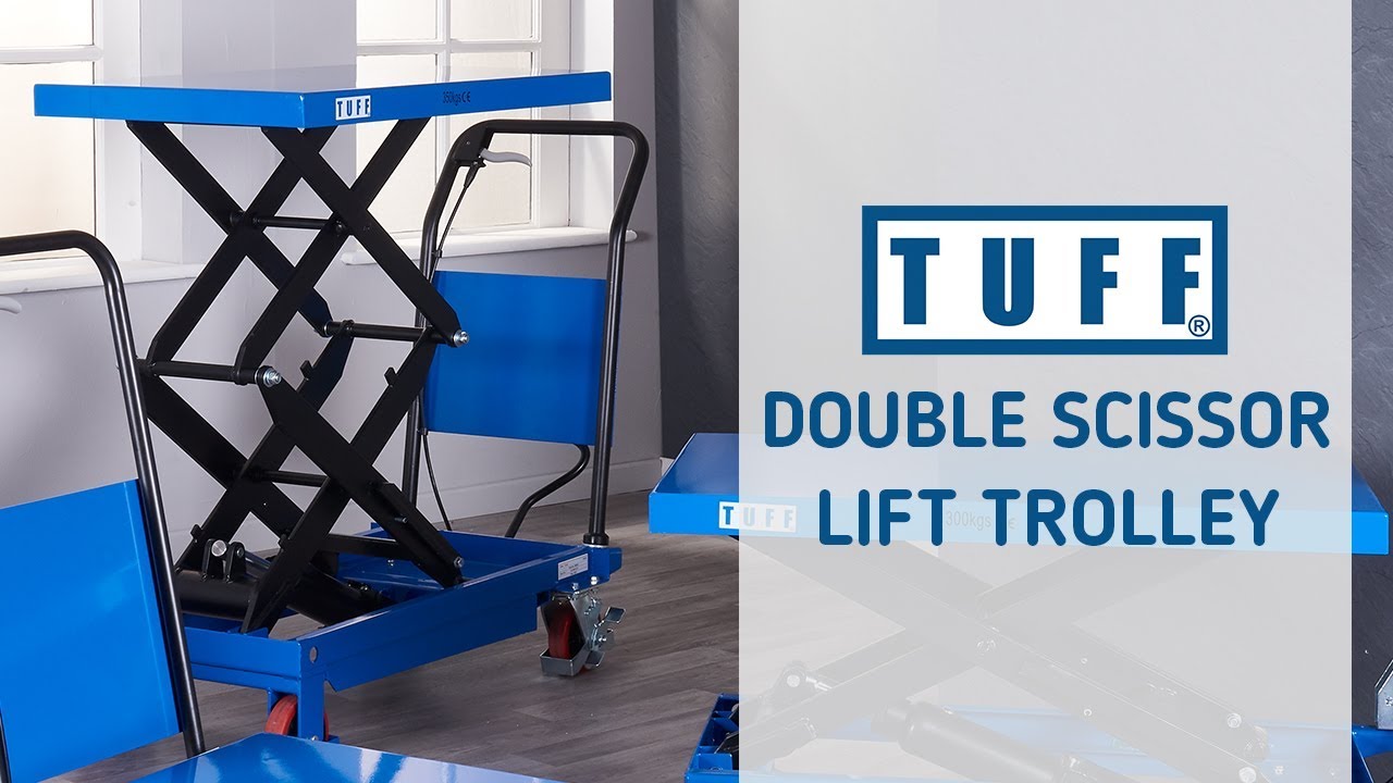 TUFF Double Scissor Lift Trolleys - YouTube
