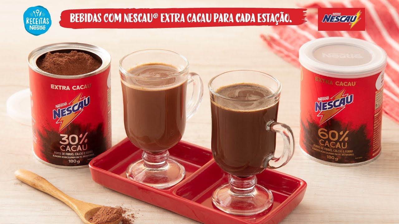 4 Bebidas com Nescau - Hoje Eu Faço - Receitas Nestlé - YouTube