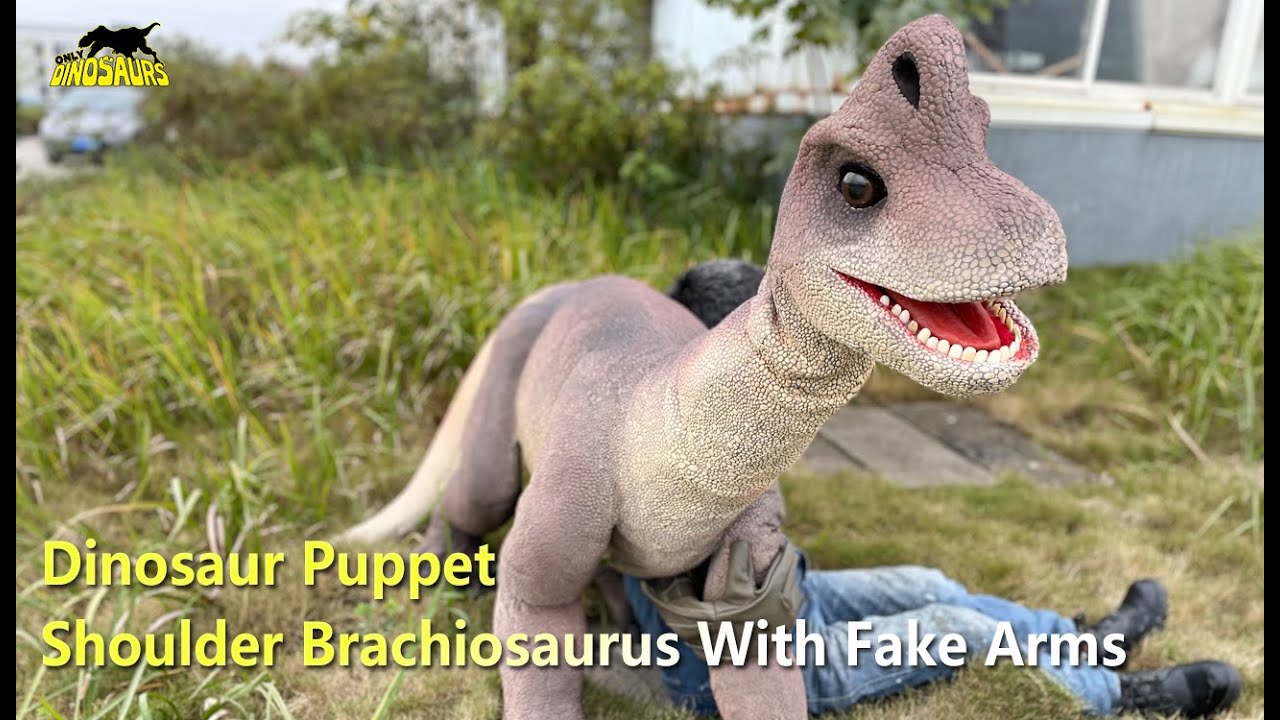 Dinosaur Puppets: Shoulder Brachiosaurus Puppet With Fake Arms ...