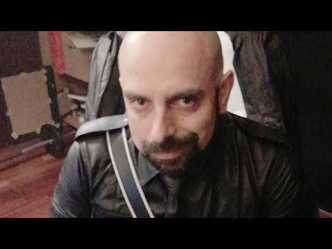 Smoking In full Leather gear Live - YouTube