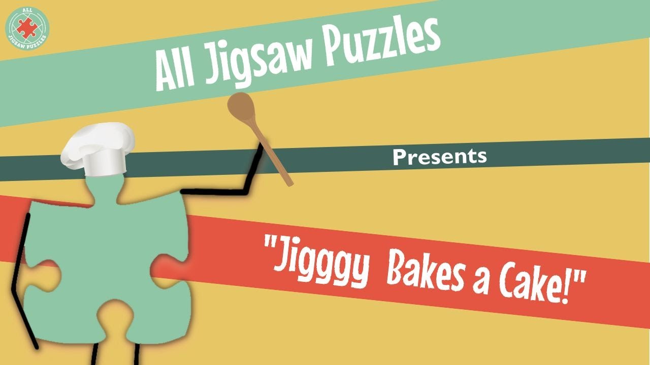 Jigggy the Jigsaw Piece Bakes a Delicious Puzzle-Inspired Cake! - YouTube