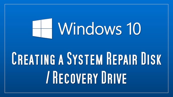 How To Create A Windows 10 Usb Recovery Drive Youtube How To Create A