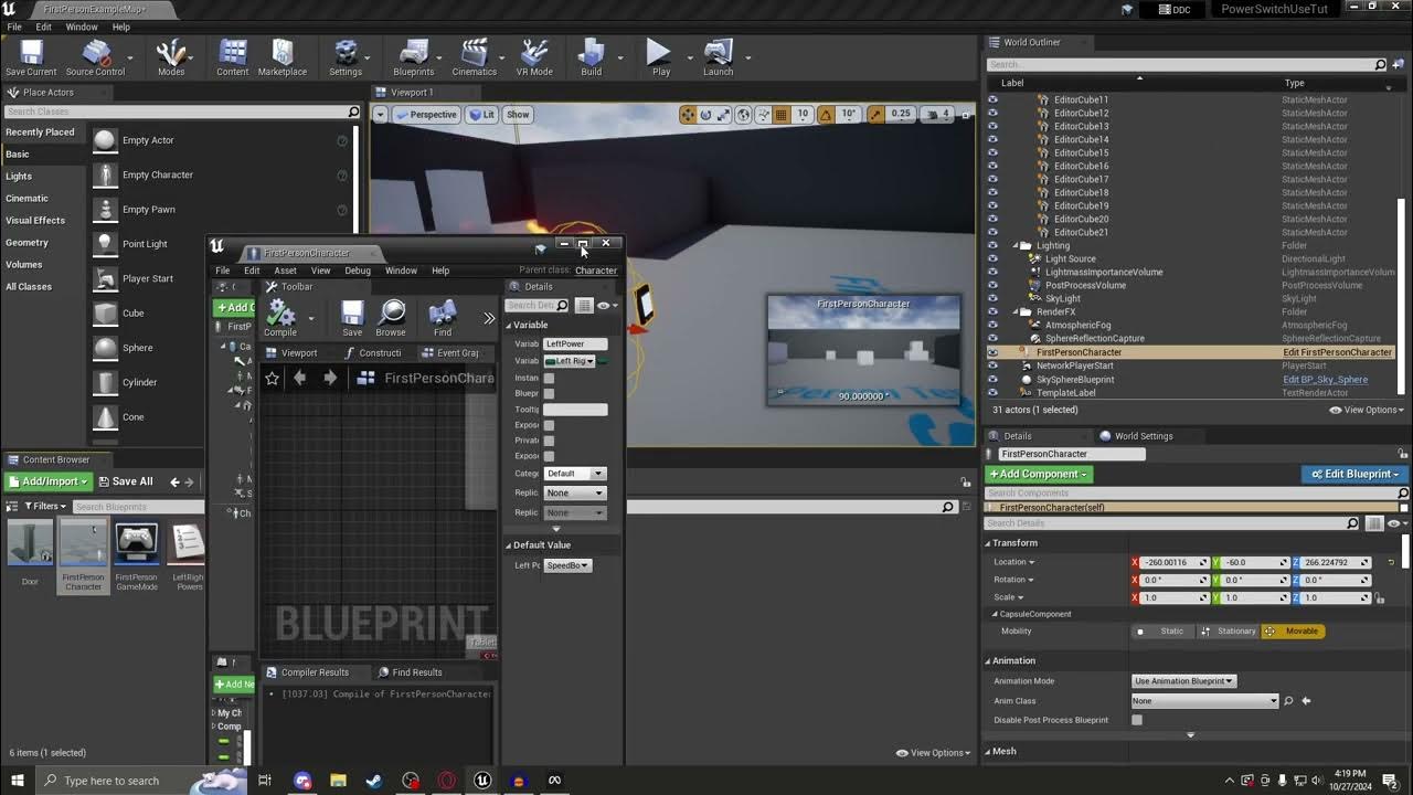 Dark Deception Power Use Switch Tutorial UE4 & More - YouTube