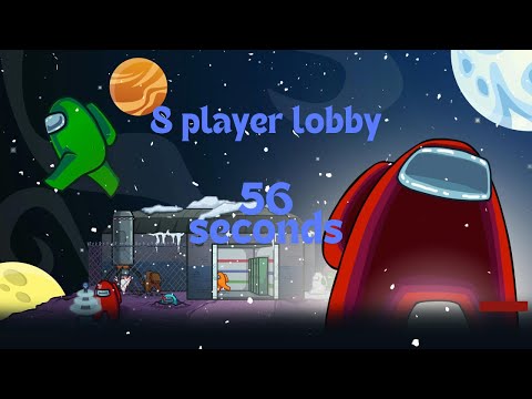8 player lobby wipe in 56 seconds in among us hide and seek