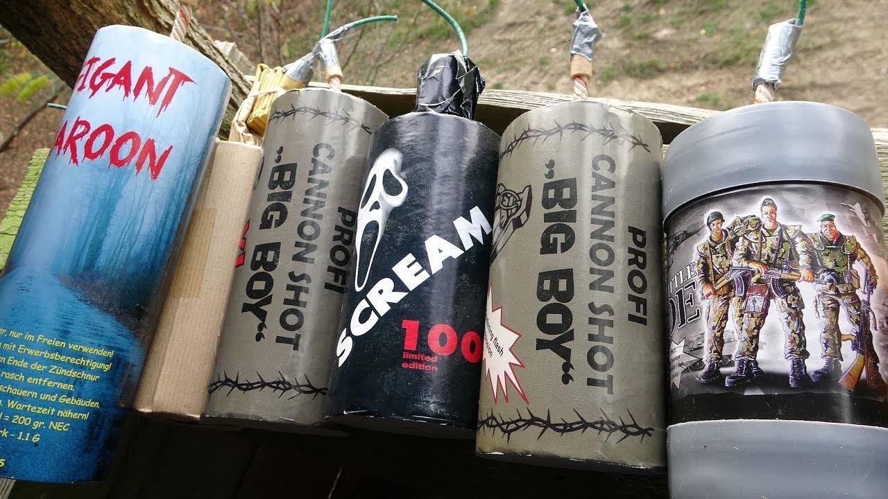 XXL POLENBÖLLER VERGLEICH 🧨 Gigant Maroon vs Scream 100 vs Big Boy XL ...