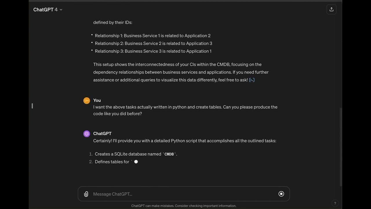 CMDB in Python: Day 3 - Creating relationship table - YouTube
