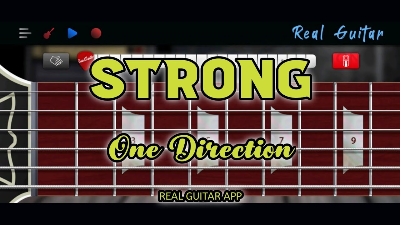 Strong | One Direction | Real Guitar App Cover - YouTube