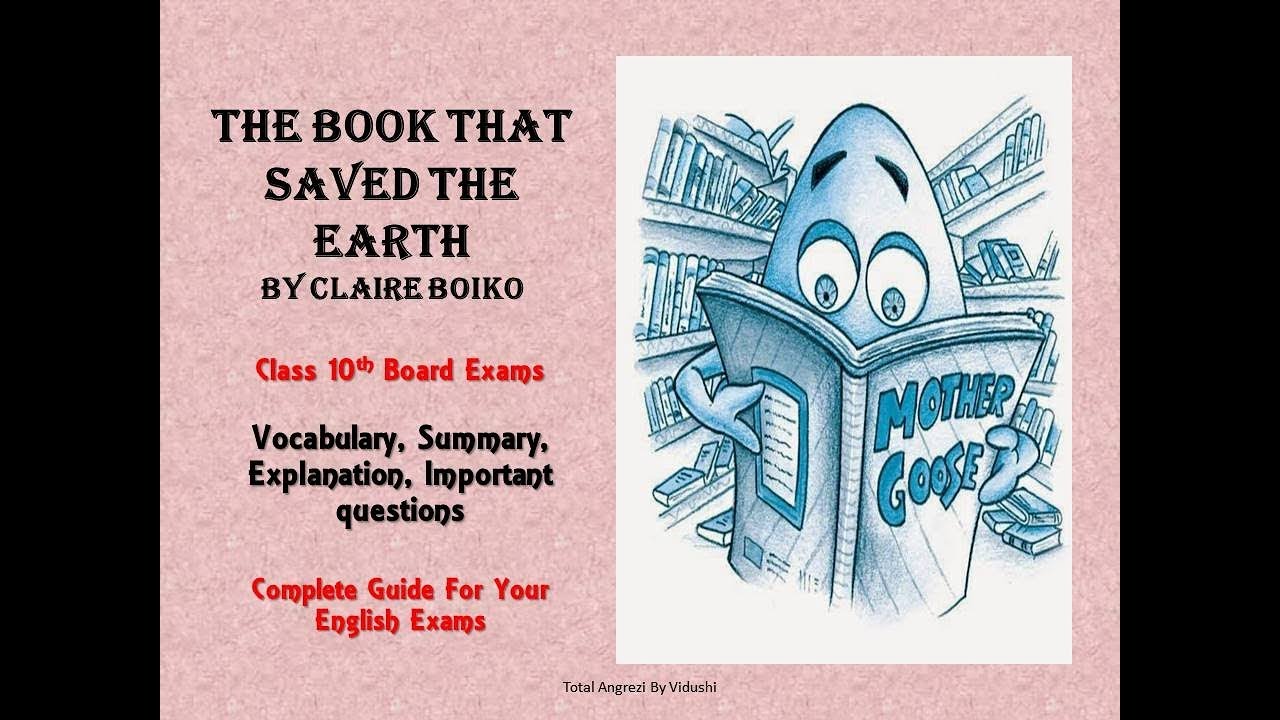 The Book That Saved The Earth By Claire Boiko CBSE ClassX Summary the-book-that-saved-the-earth-by-claire-boiko-cbse-classx-summary