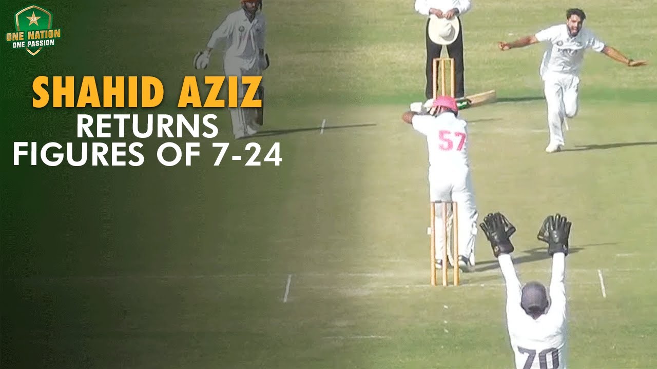Shahid Aziz returns figures of 7-24 | FATA vs Dera Murad Jamali | Quaid ...