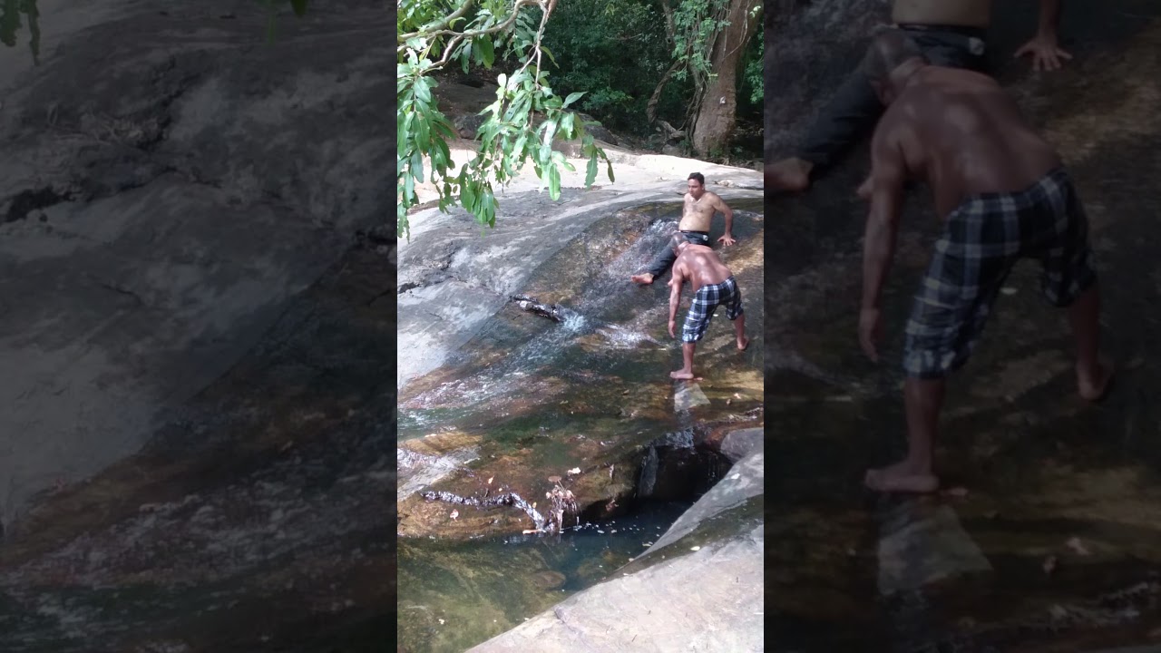 Sliding rock at meemure 2 - YouTube