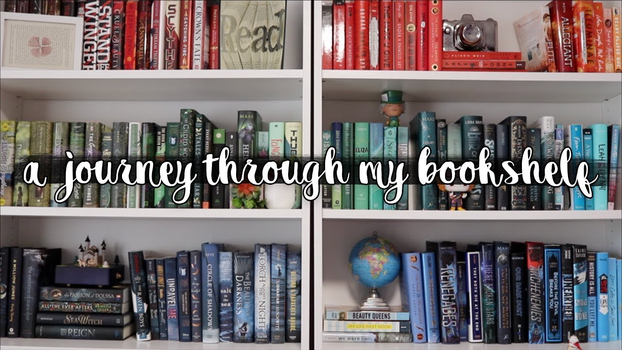 A Journey Through My Room In Books | Relaxing Bookshelf & Room Tour ...