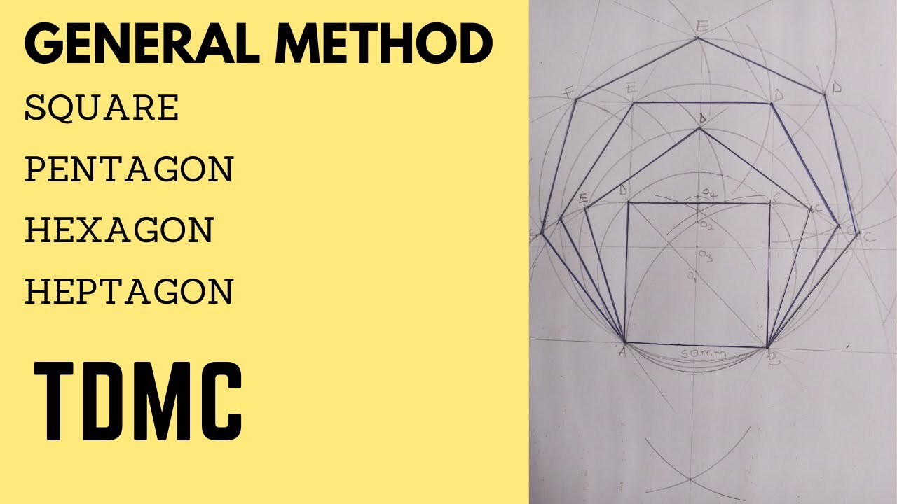 How To Draw A Square Pentagon Hexagon Heptagon General Method how-to-draw-a-square-pentagon-hexagon-heptagon-general-method