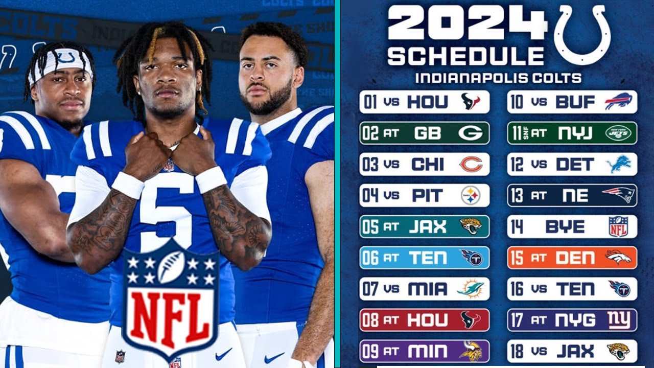 2024-25 Indianapolis Colts Football Game Schedule - YouTube