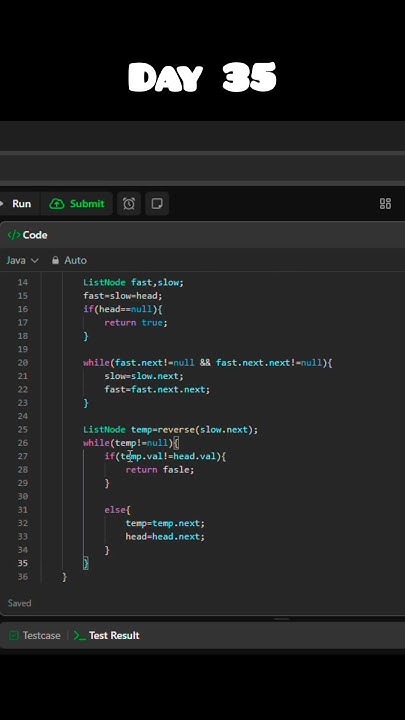Leetcode 234 Palindrome Linkedlist 100daysofcode Leetcodechallenge Javaprogramming Youtube