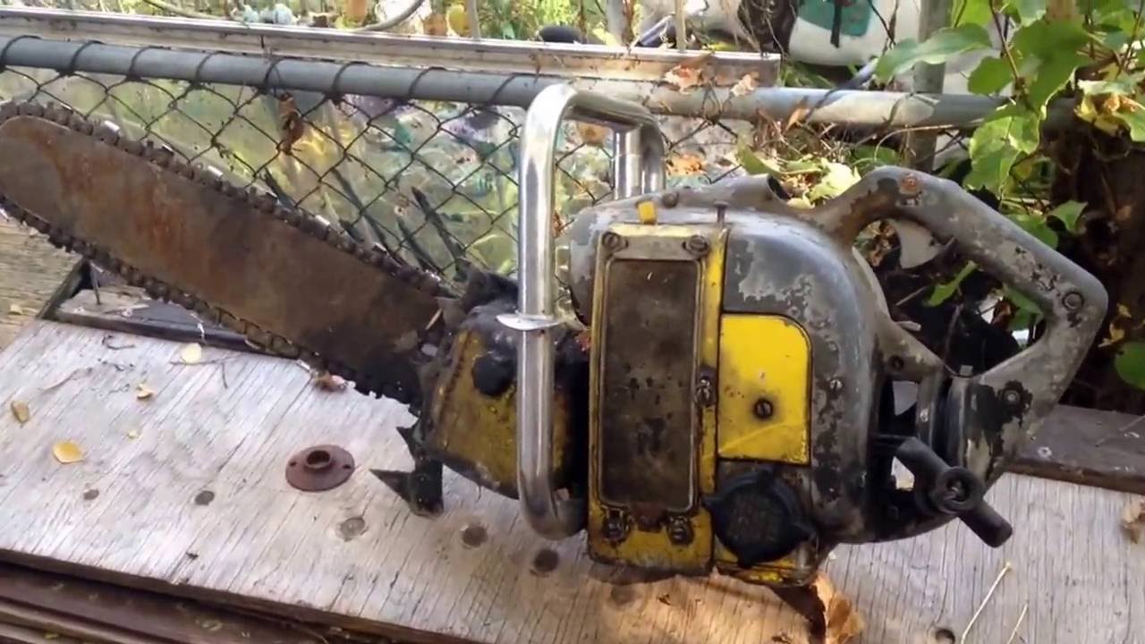 Strange Odd Old Chainsaw find what is it? - YouTube