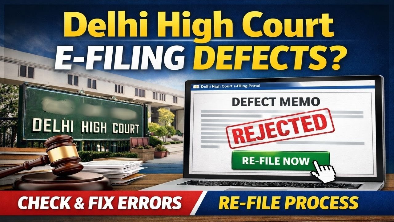 Delhi High Court e-Filing Defects & Re-Filing Process Step by Step ...