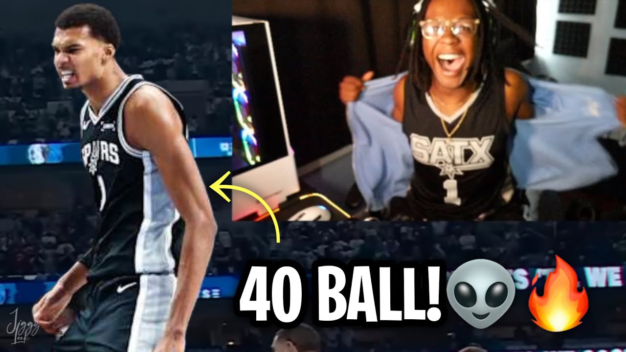 GOAT WEMBY DROPPED 40 ON ANTHONY DAVIS | SPURS at MAVERICKS (Reaction ...