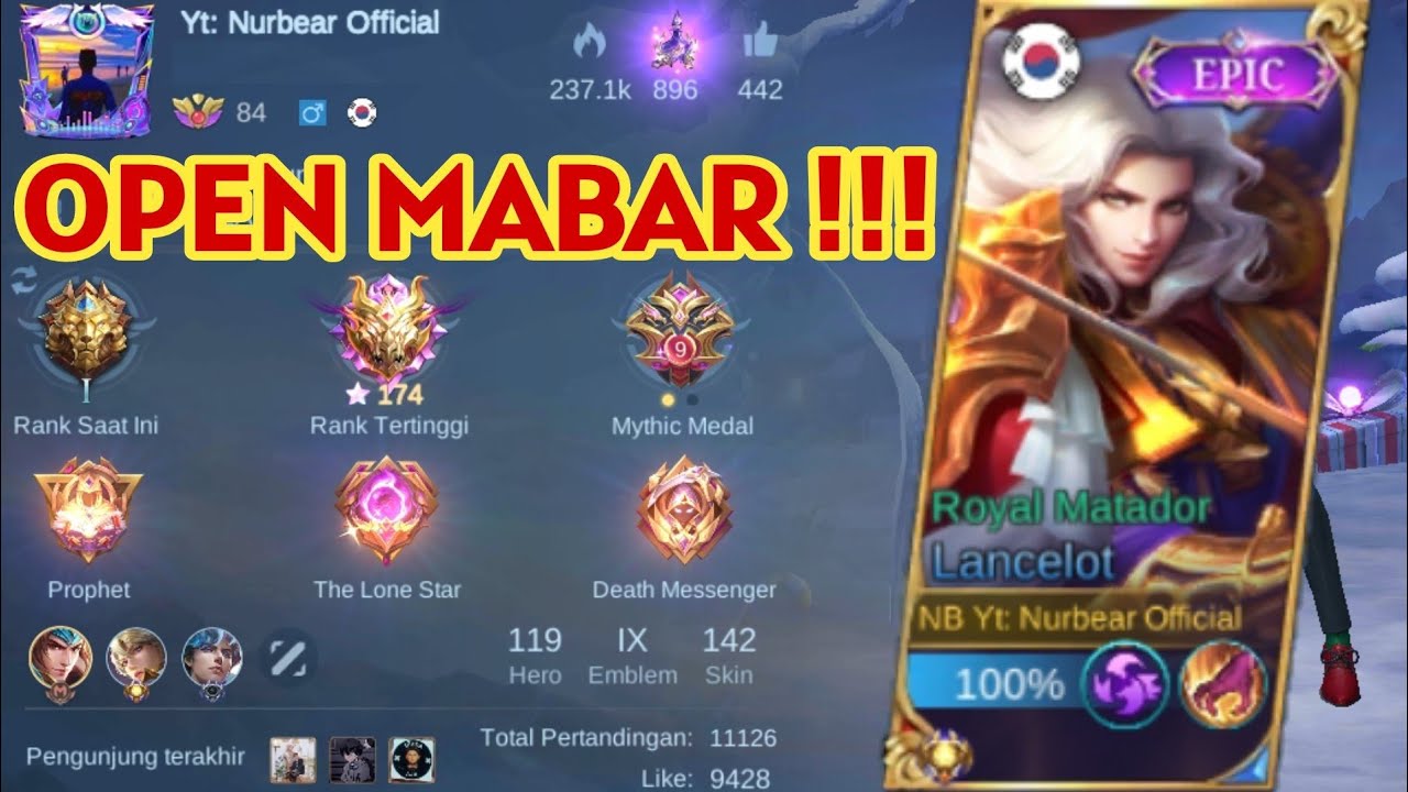 🔴LIVE ML | OPEN MABAR RANK ATAU COSTUME - Mobile Legends - YouTube