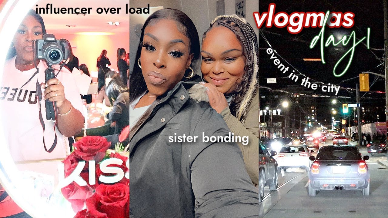 Vlogmas Day 1! INFLUENCER EVENT + Nastiest dream EVER 🤢 + what I eat in a day| Janielle Wright ...