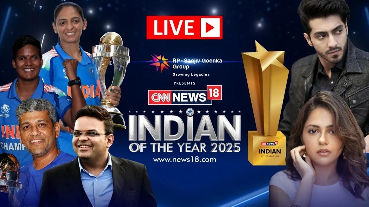 LIVE: CNN News18 Indian of the Year 2025 | Jaideep Ahlawat | Jay Shah ...
